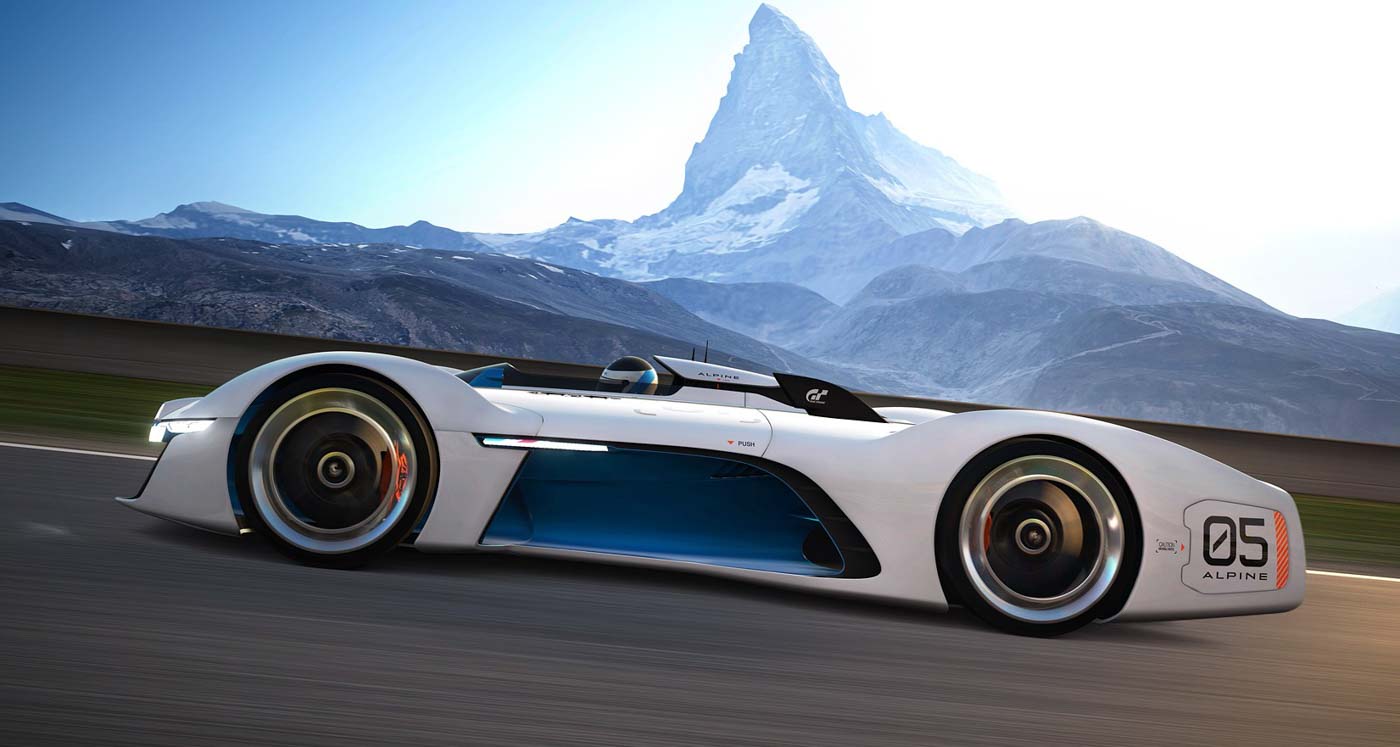 Alpine Vision Gran Turismo em video